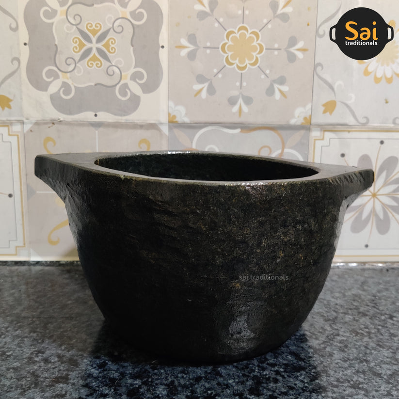 Kalchatti | Soapstone Cookpot | Traditionally Seasoned – Sai Traditionals